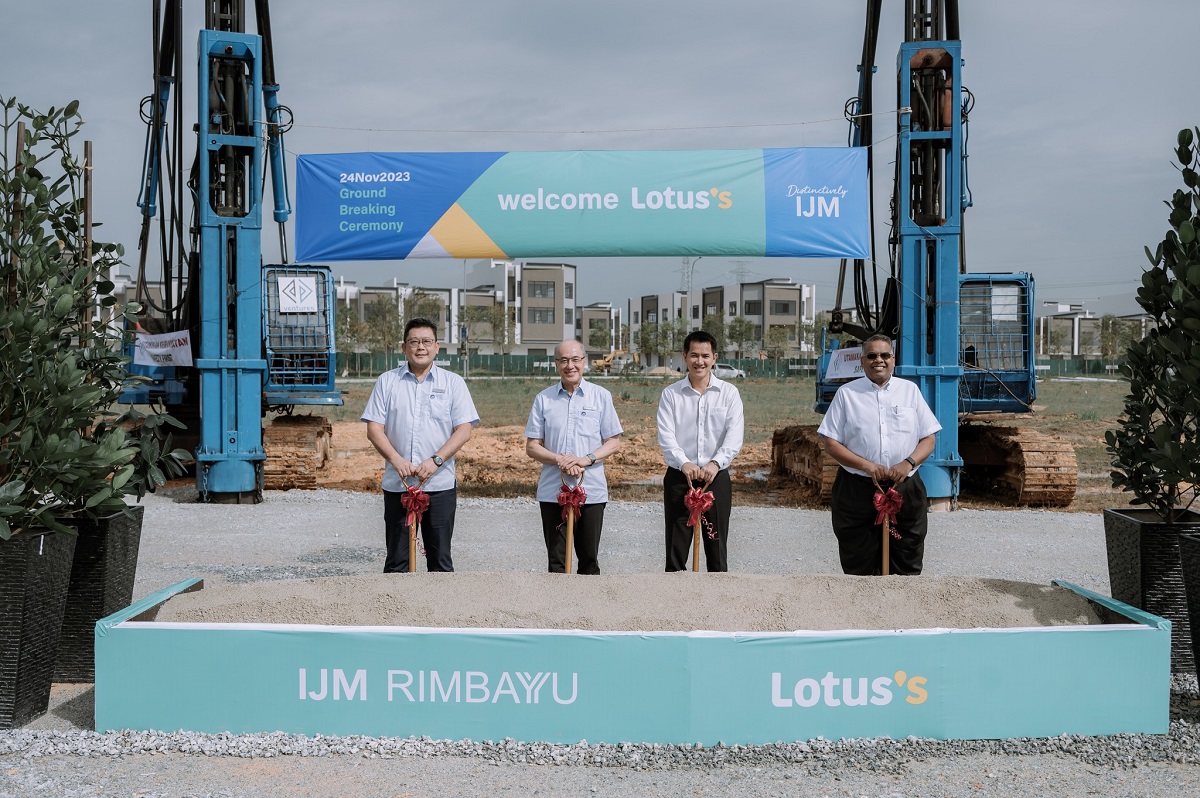 Ground Breaking Ceremony of Lotus’s Hypermarket at IJM Rimbayu | IJM Land